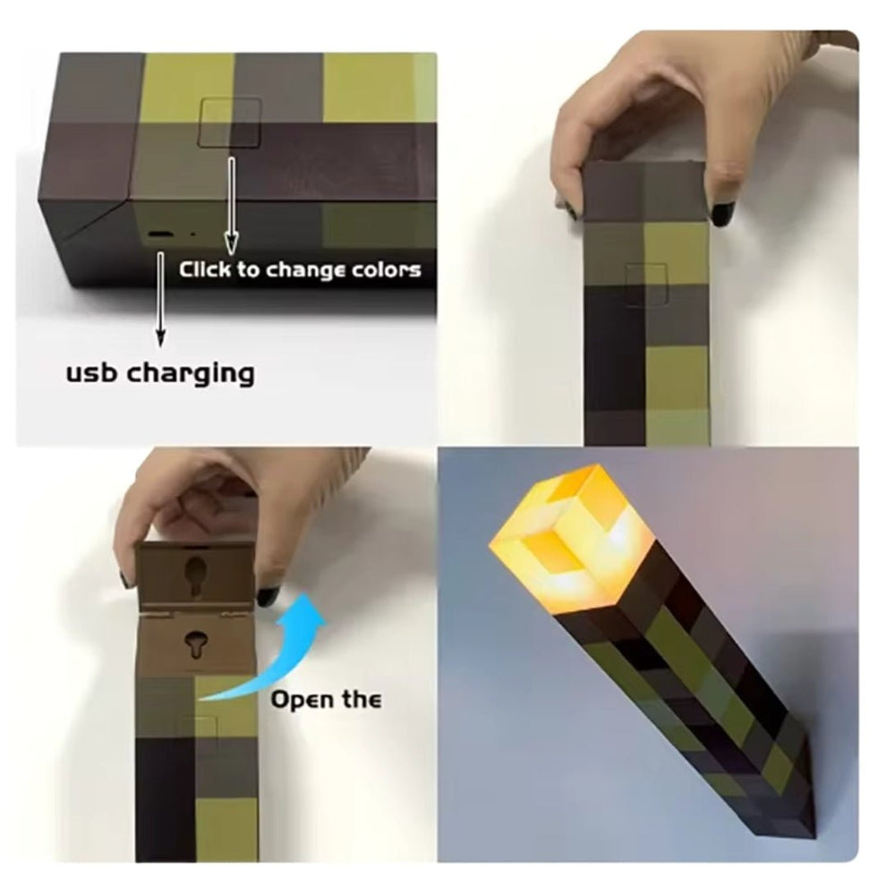 Lampara Antorcha (Amarilla) - Minecraft – NIZE STORE