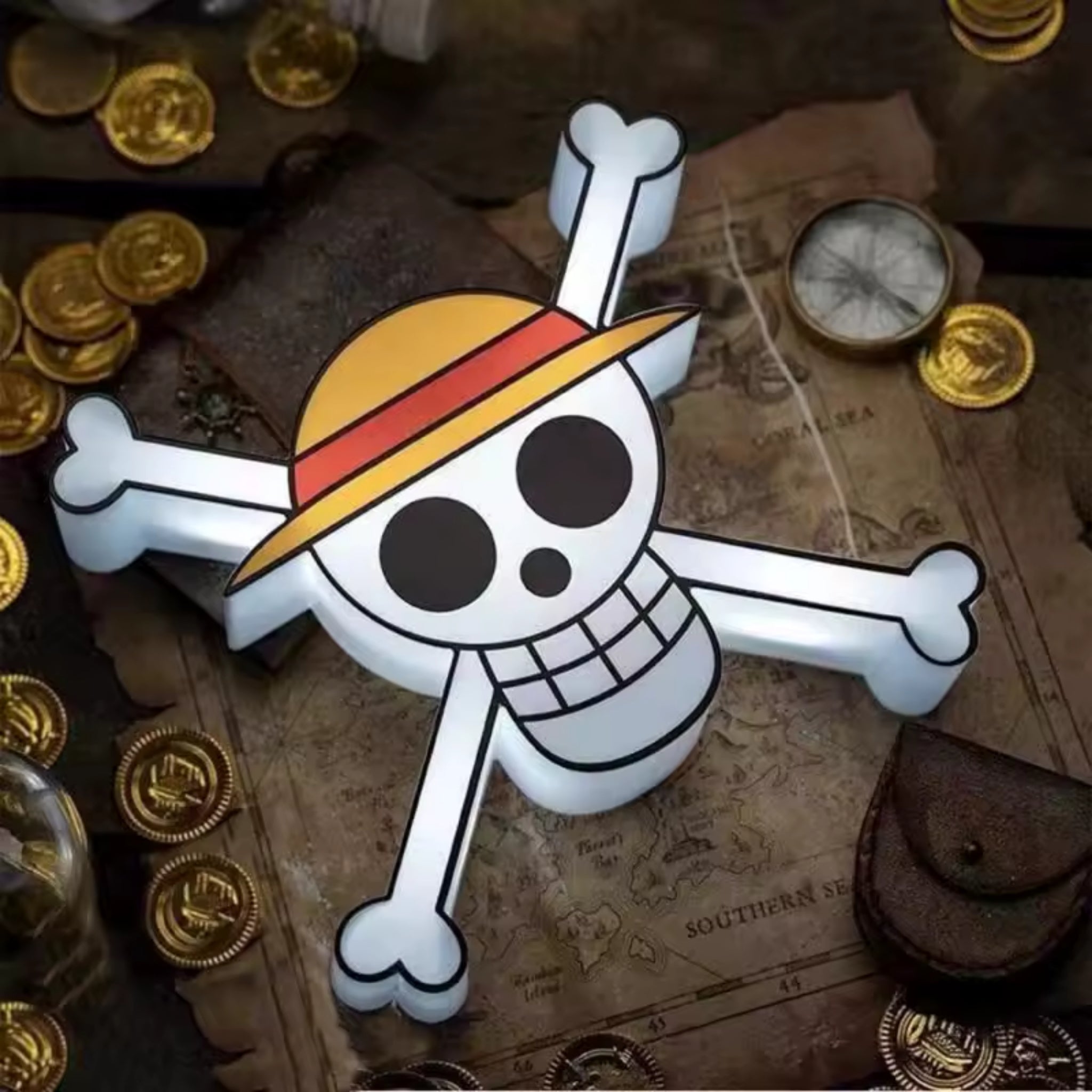 Lampara De Noche Led Calavera De Luffy - One Piece – NIZE STORE