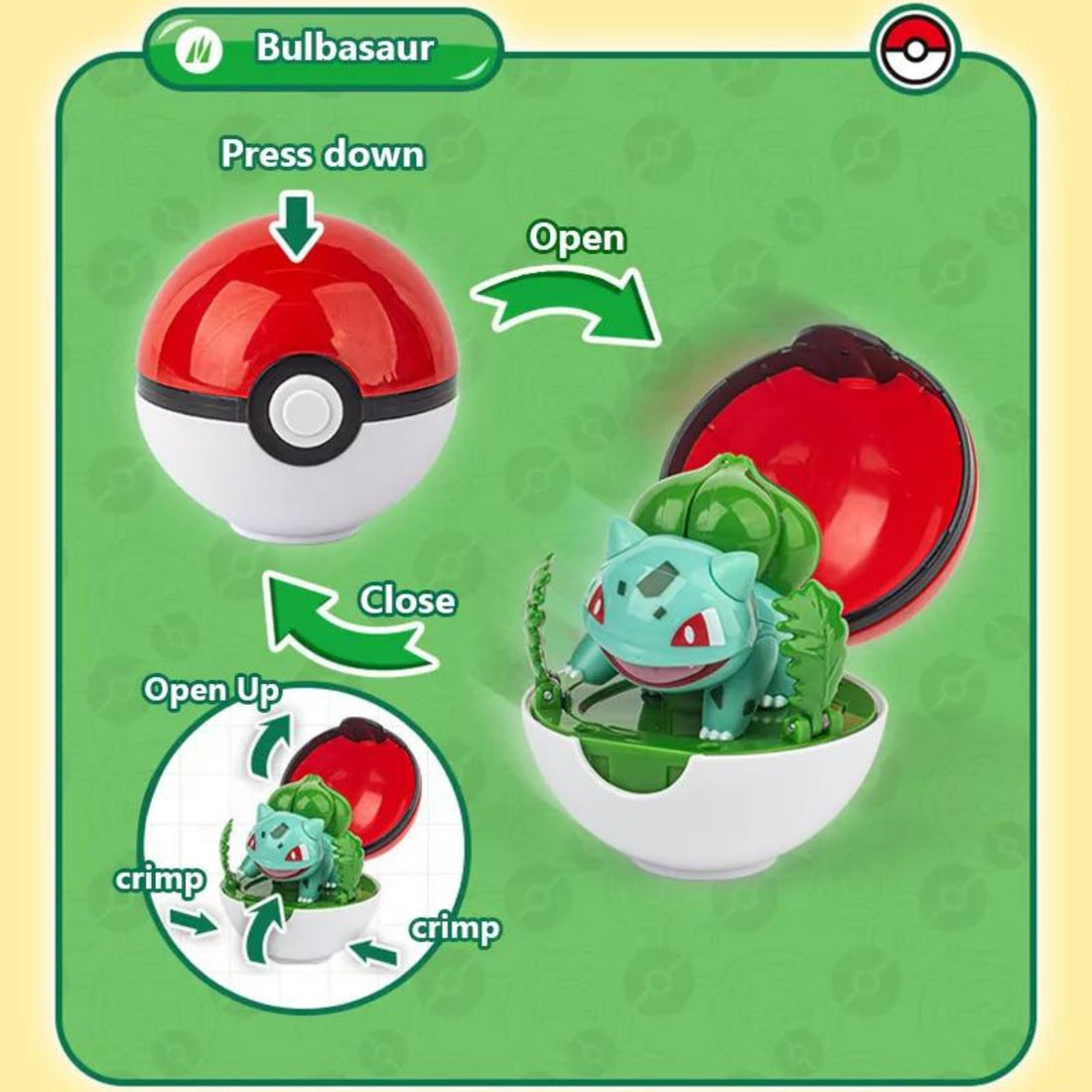Pokebola Bulbasaur - Pokemon / OFICIAL – NIZE STORE